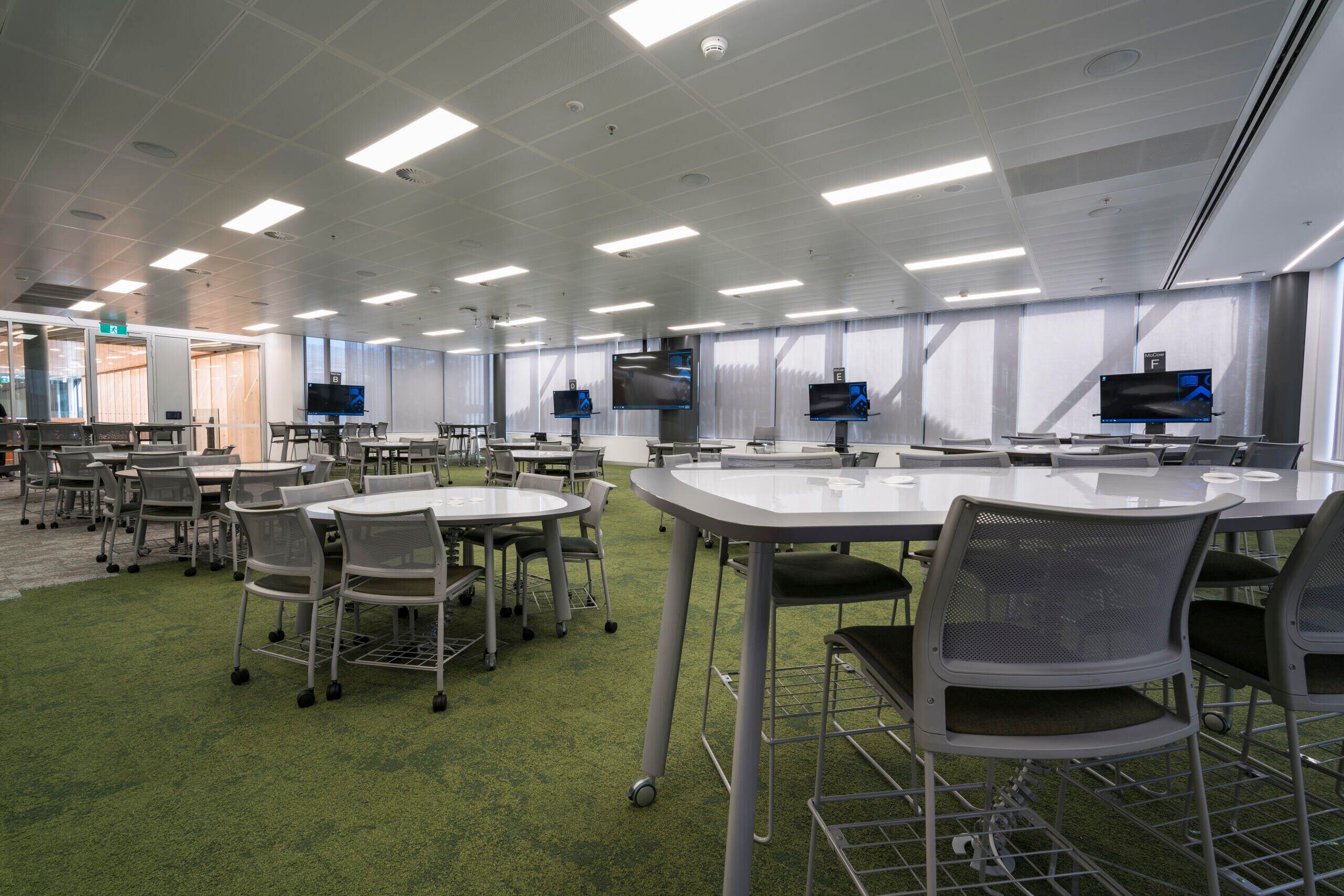 Modern College Classroom