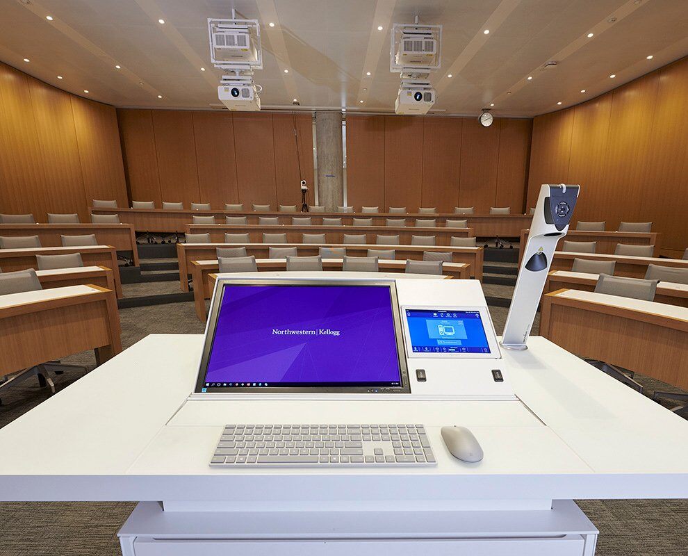 Modern College Classroom
